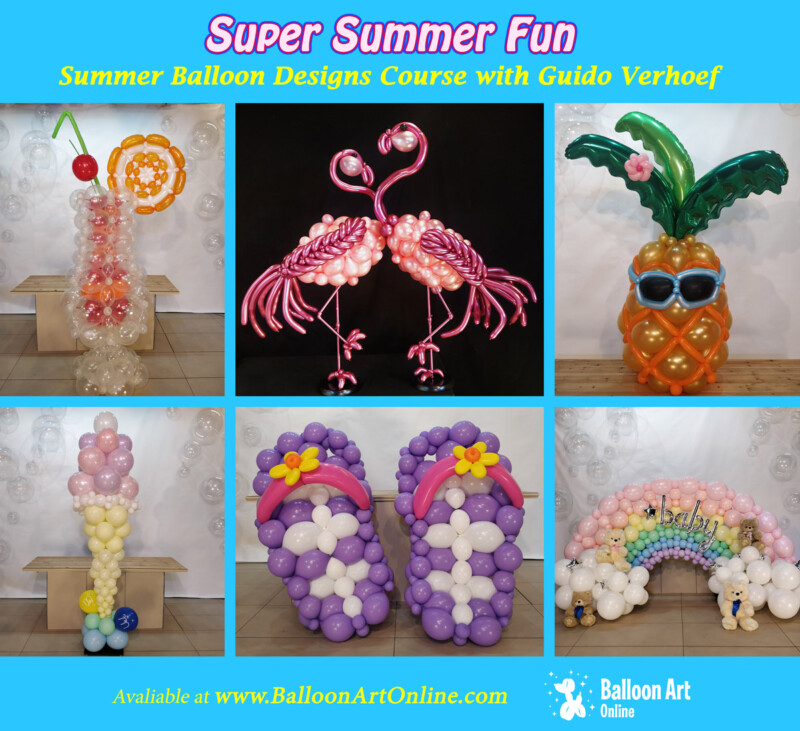 Super Summer Fun - Summer Balloon Designs Course Bundle (Vol1+Vol2)